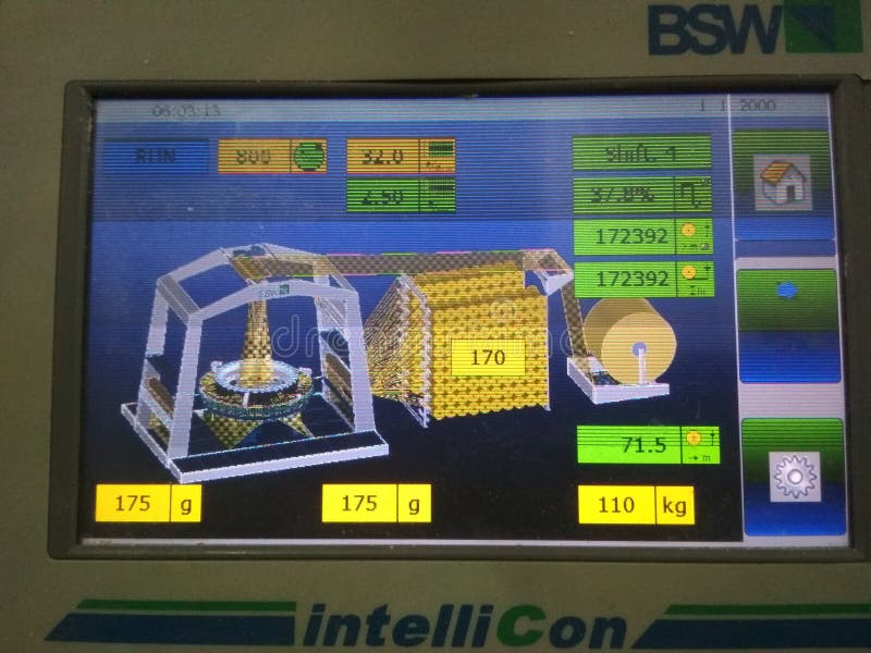 BSW Advantex Circular Weaving Machine Controller Display Editorial ...