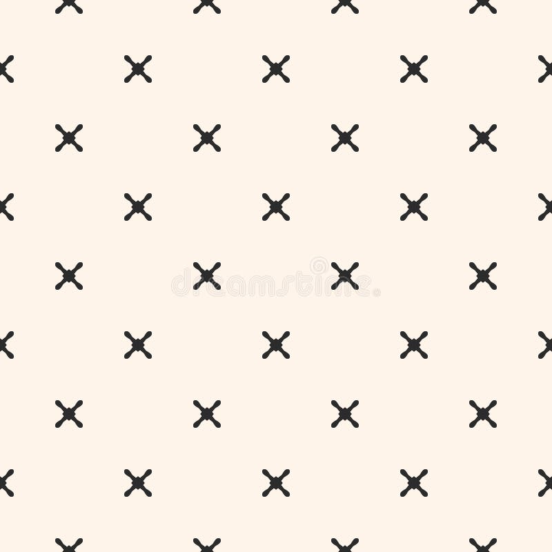 X Seamless Pattern with Small Cross Stock Vector - Illustration of ...