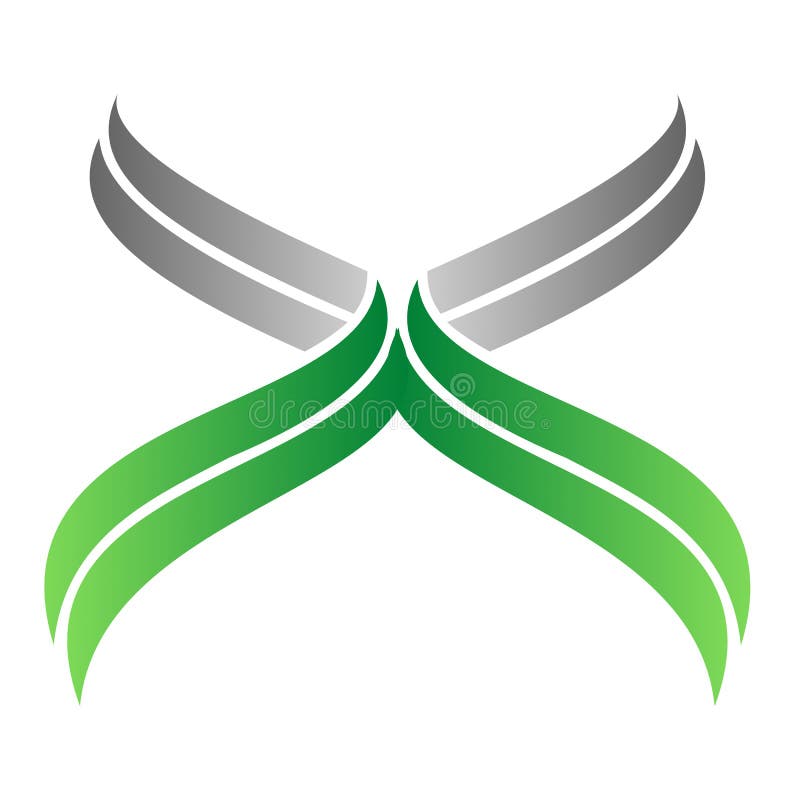 X shaped logo stock illustration. Illustration of clothing - 262270859