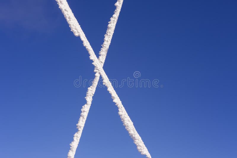 X sign in the sky stock image. Image of background, clear - 80125137