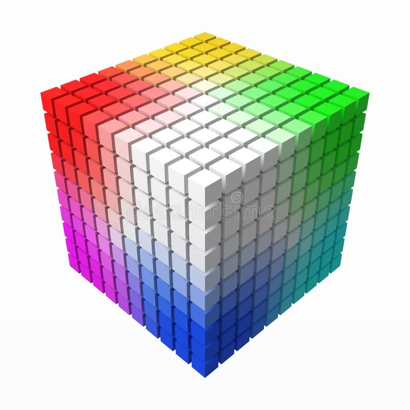 Color Theory Cube Stock Illustrations – 141 Color Theory Cube Stock ...