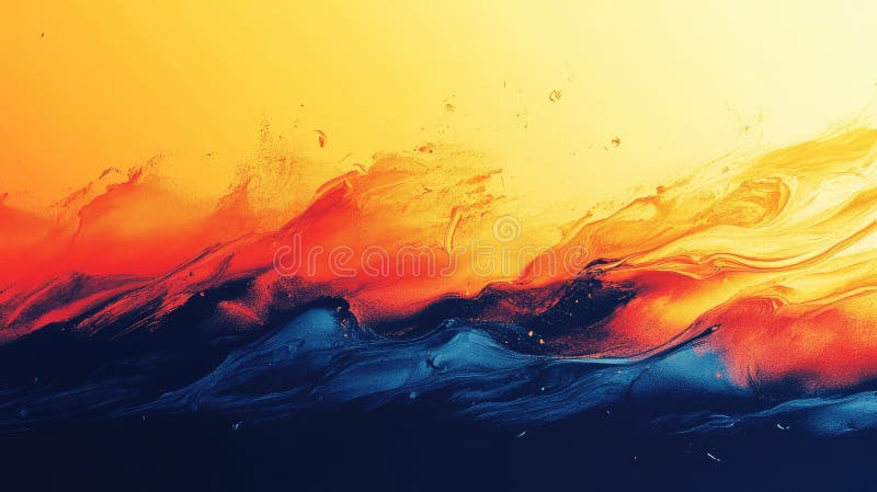 "Smooth Gradient Color Background Featuring Golden Orange, Deep Blue ...