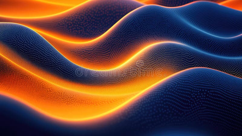 "Smooth Gradient Color Background Featuring Golden Orange, Deep Blue ...