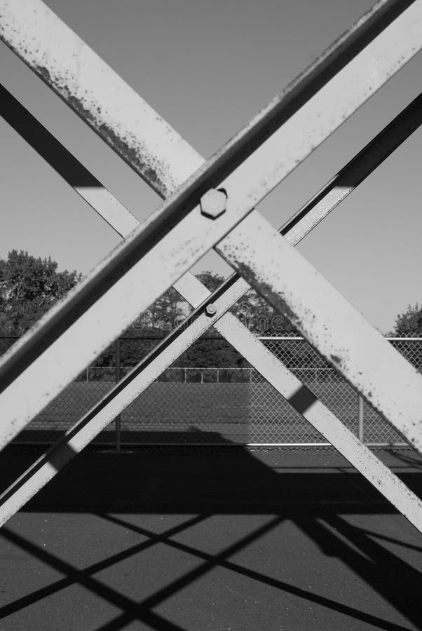 X Steel Frame Outdoor Object Stock Image - Image of minimalist ...