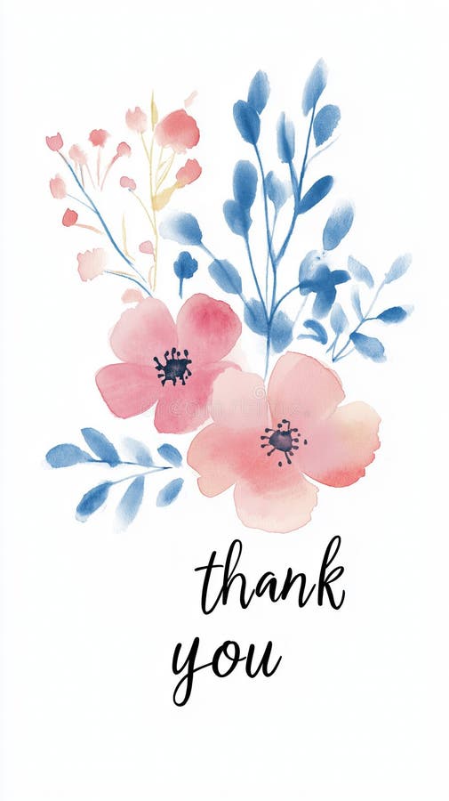 " Thank You " Theme for Greating Cards Stock Image - Image of frame ...