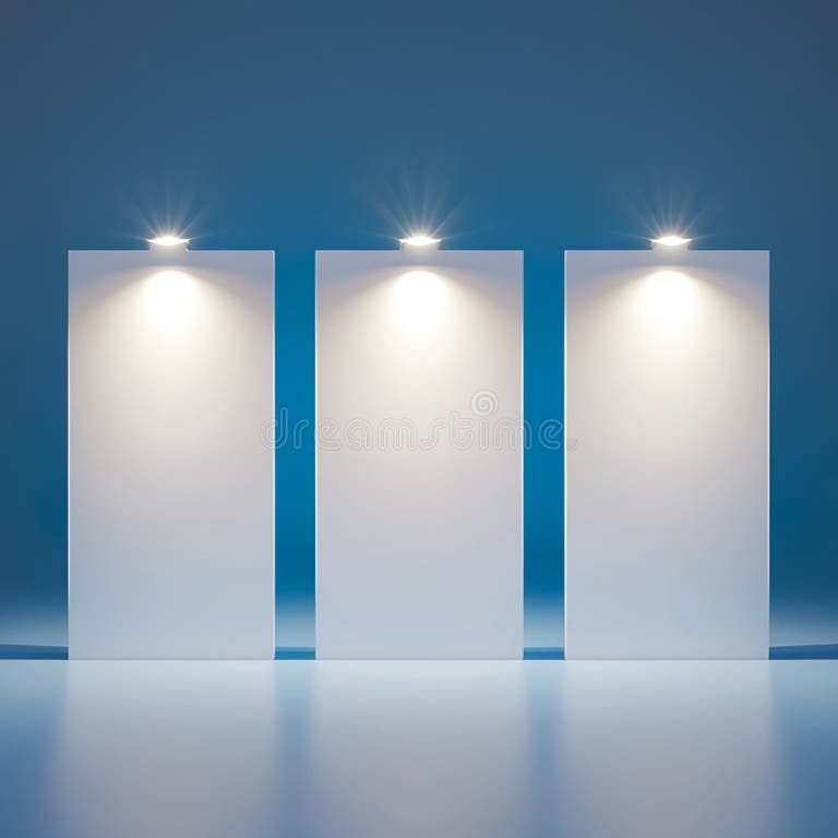 "Three Light Frames: Modern Design for Creative Spaces" Stock Image ...