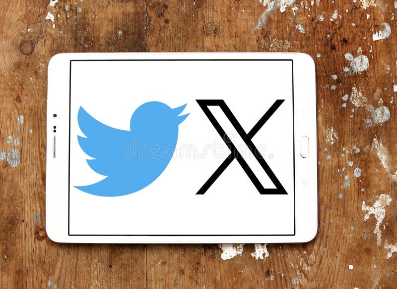 X twitter logo editorial image. Image of application - 297706725