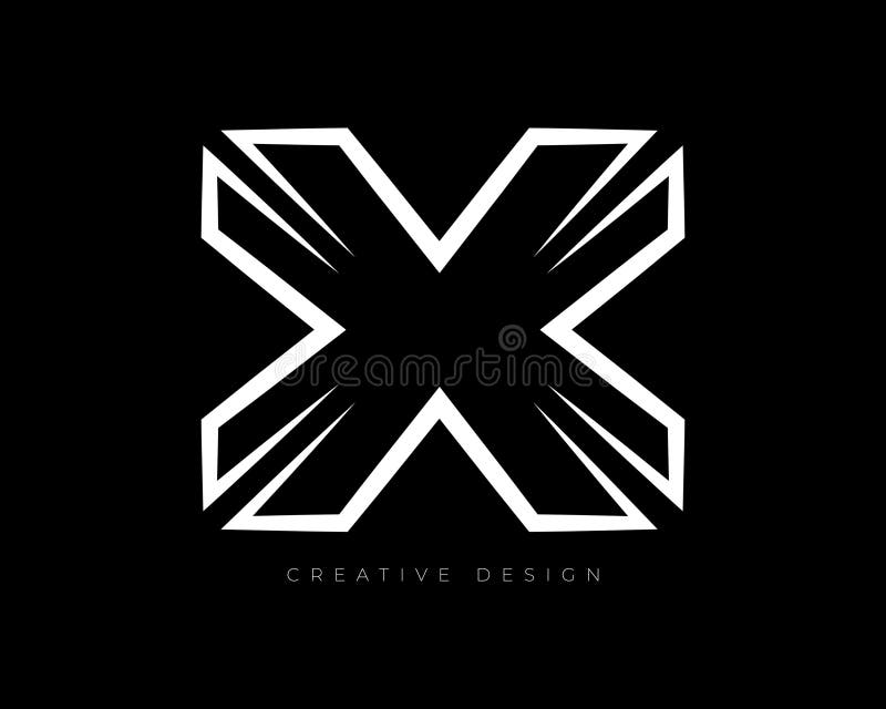 Letter Design X Branding Logo Concept Idea Icon Stock Illustration ...