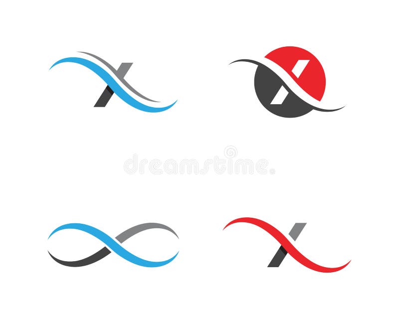 X Vector De Logo Template De La Letra Ilustración del Vector ...