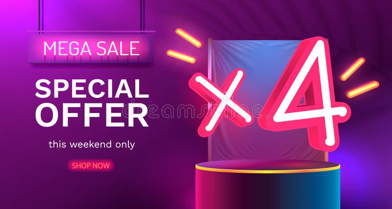 4x Winner Banner, Promotion Flyer, Prize Label. Vector Illustration ...