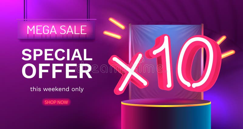 10x Winner Banner, Promotion Flyer, Prize Label. Vector Illustration ...