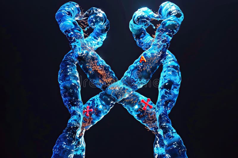 X and Y DNA double helixes stock image. Image of bases - 326672035