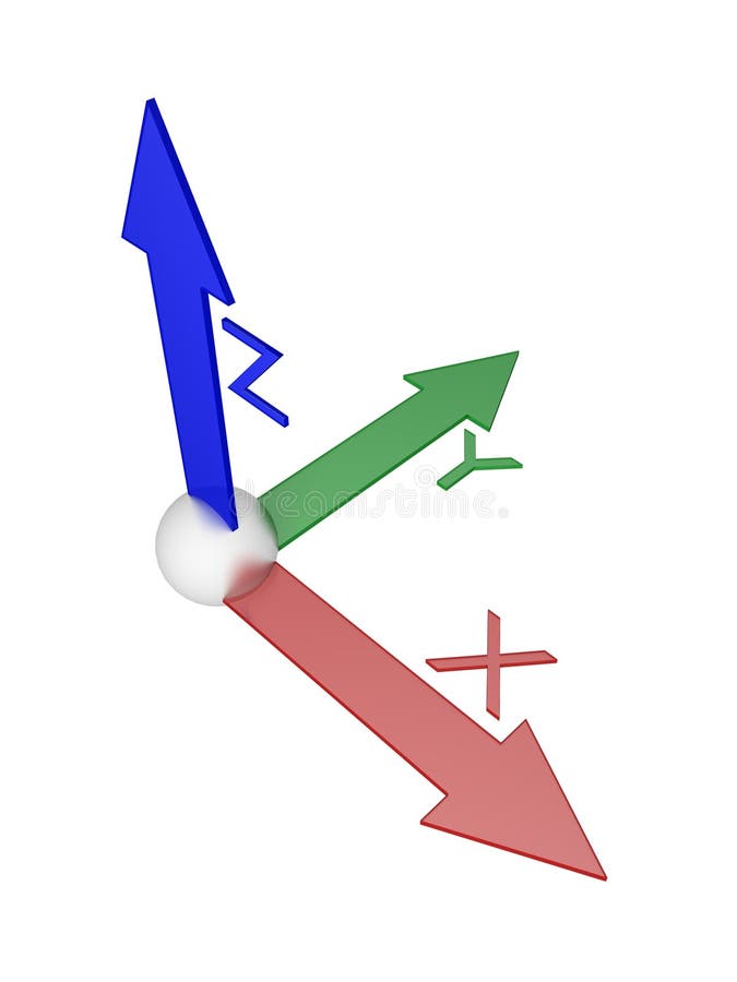 X,y,z - coordinate pointer stock illustration. Illustration of blue ...