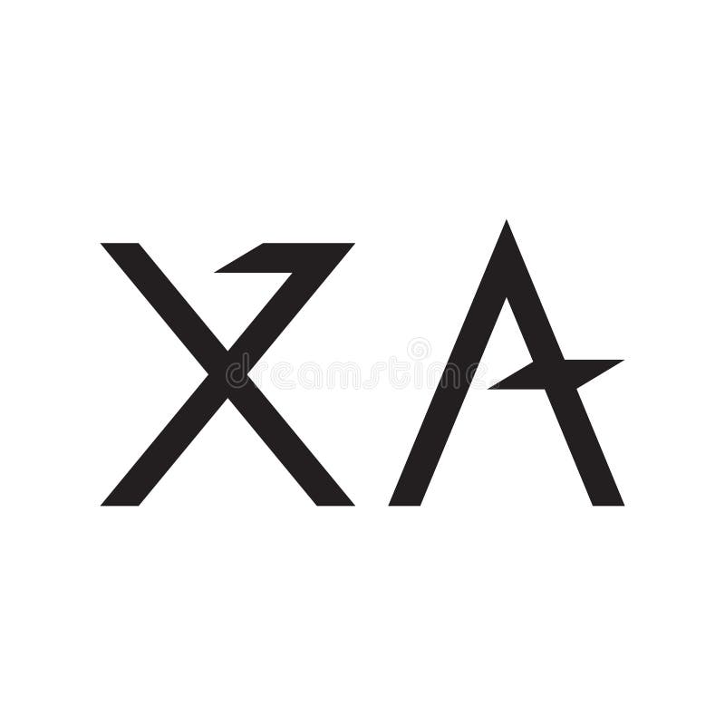 Xa Initial Letter Vector Logo Icon Stock Vector - Illustration of ...
