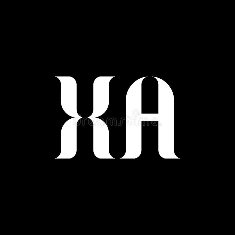 XA X a Letter Logo Design. Initial Letter XA Linked Circle Uppercase ...