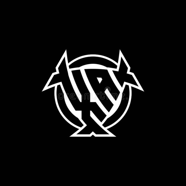 XA Logo Monogram Triangle Shield and Circle Shape Stock Vector - Illustration of emblem ...