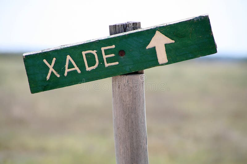 Xade in Central Kalahari Desert Stock Photo - Image of direction, arrow ...