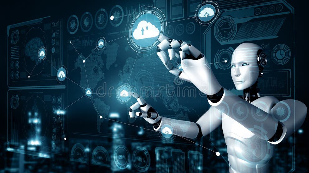 XAI AI Robot Using Cloud Computing Technology To Store Data on Online ...