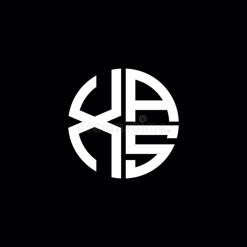 XAS Logo XAS Icon XAS Monogram XAS Letter Minimalist Circle Flat Unique ...