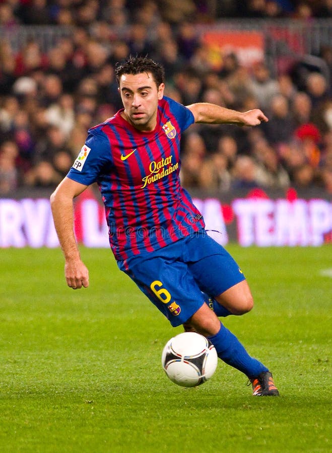 Xavi Hernández foto de archivo editorial. Imagen de jugador - 24524328