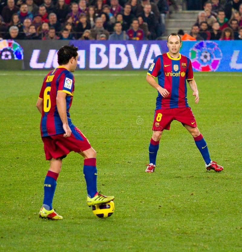 Iniesta, Messi and Xavi of Barcelona Editorial Photo - Image of ...