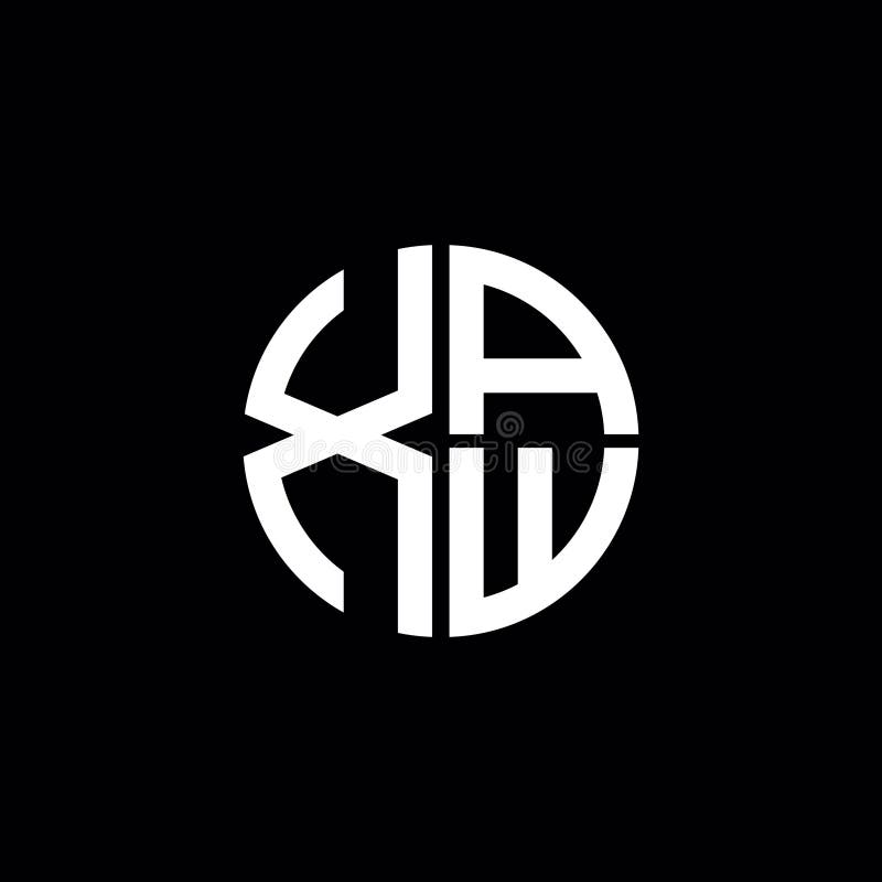 XAW Logo XAW Icon XAW Monogram XAW Letter Minimalist Circle Flat Unique ...