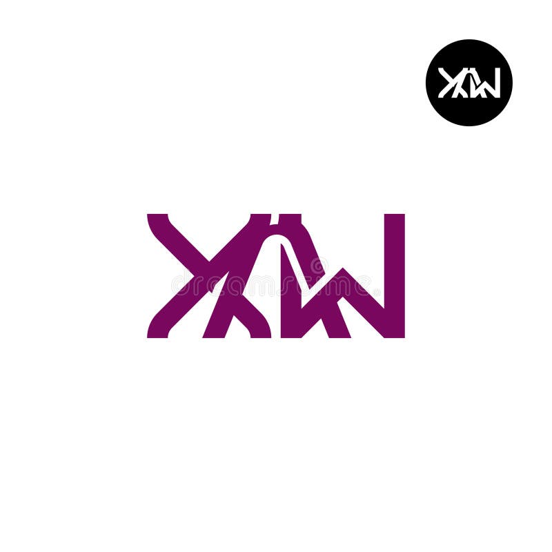 XAW Logo Letter Monogram Design Stock Vector - Illustration of minimal ...