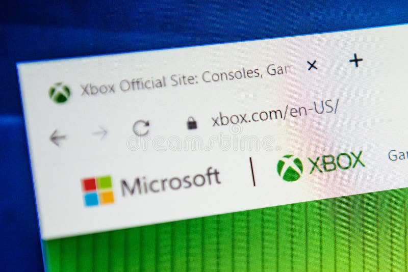 Xbox.com Web Site. Selective Focus. Editorial Image - Image of browser ...