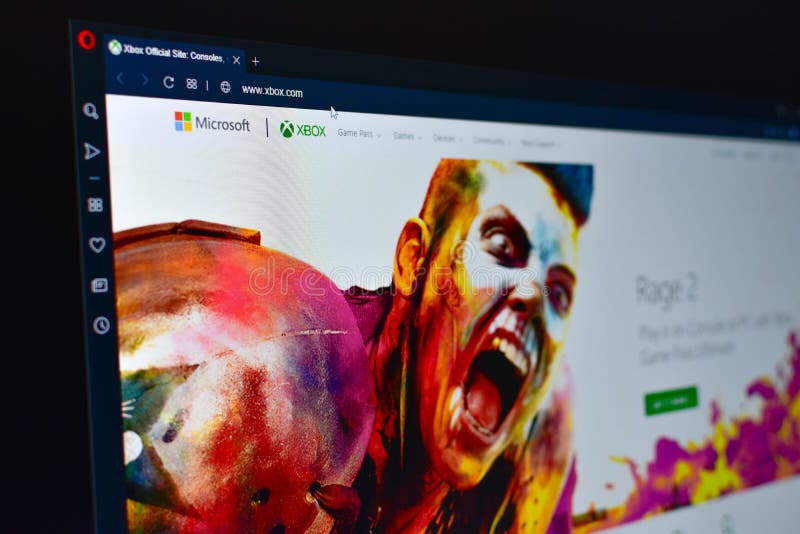 Xbox Website on Computer Screen Editorial Stock Image - Image of ...