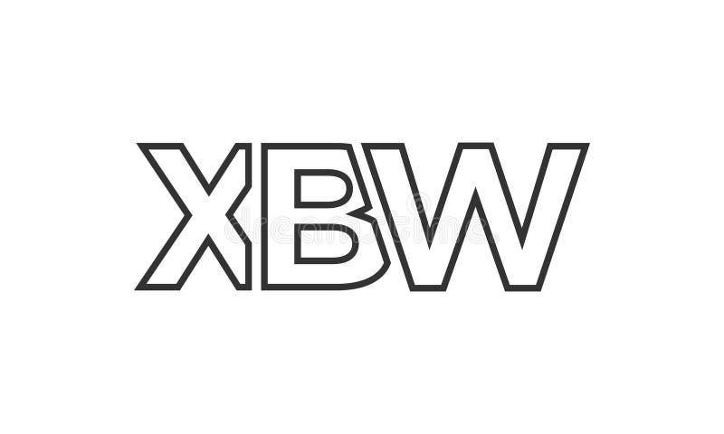 XBW Logo Design Template with Strong and Modern Bold Text. Initial ...