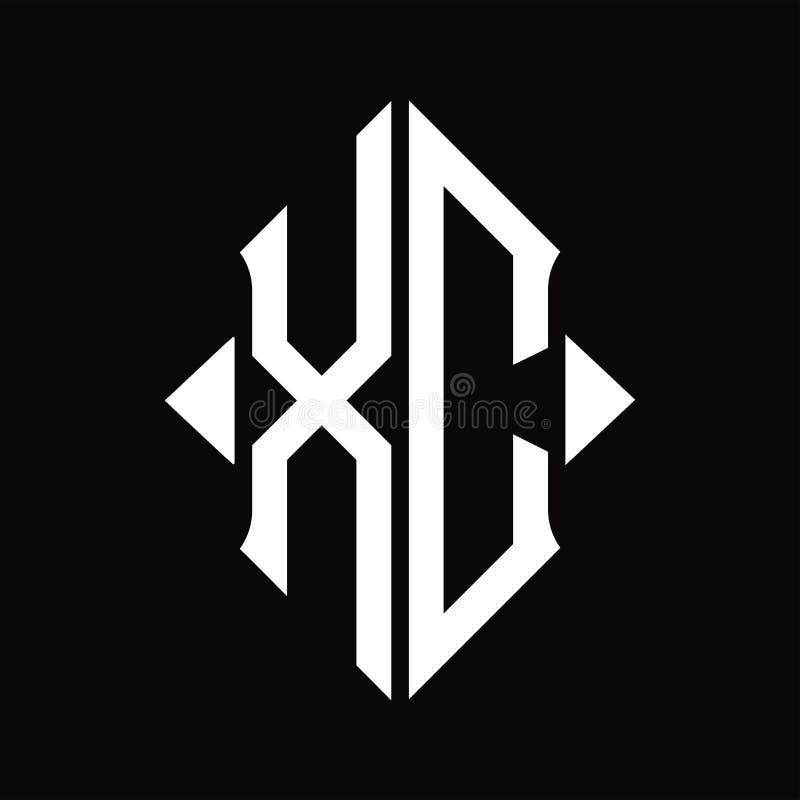 XC Logo Monogram with Shield Shape Isolated Design Template Stock ...