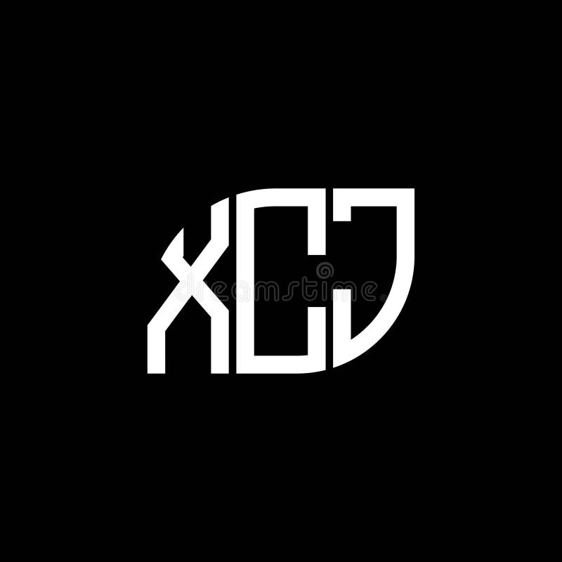 XCJ Letter Logo Design on Black Background. XCJ Creative Initials ...
