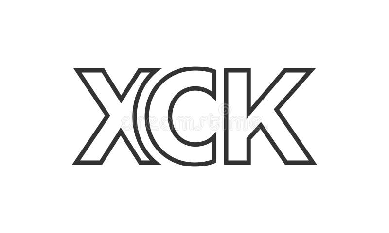 XCK Logo Design Template with Strong and Modern Bold Text. Initial ...