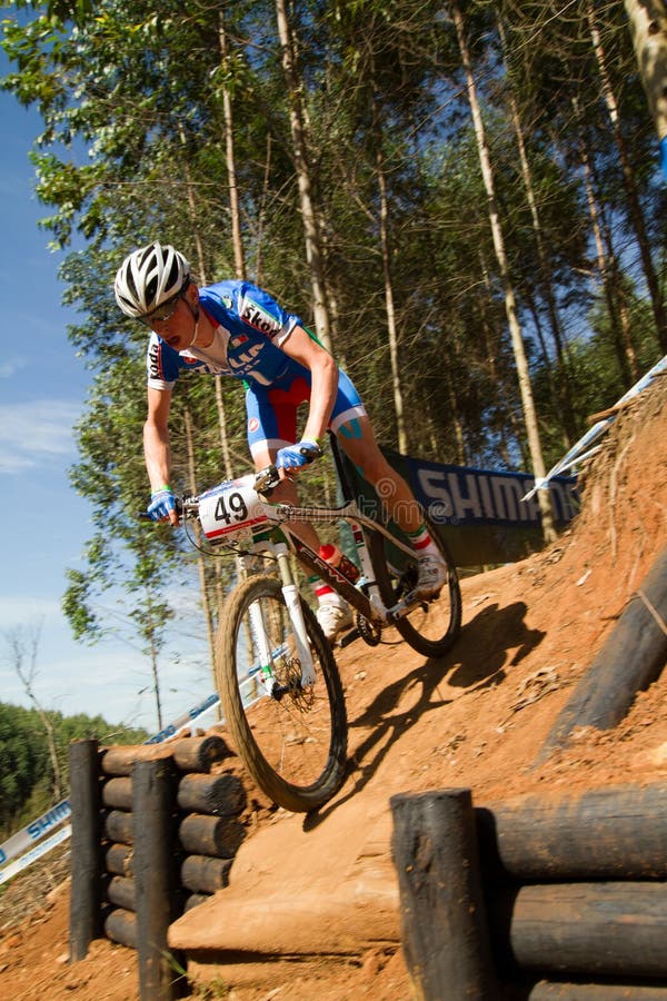 XCO Drop Off at UCI MTB World Cup U23 Men Editorial Stock Image - Image ...