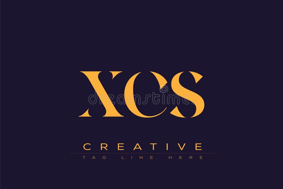 XCS Abstract Letter Logo Design Stock Illustration - Illustration of ...