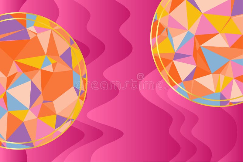 Abstract Background Composition of Curvy Shapes Texture and Lowpoly ...