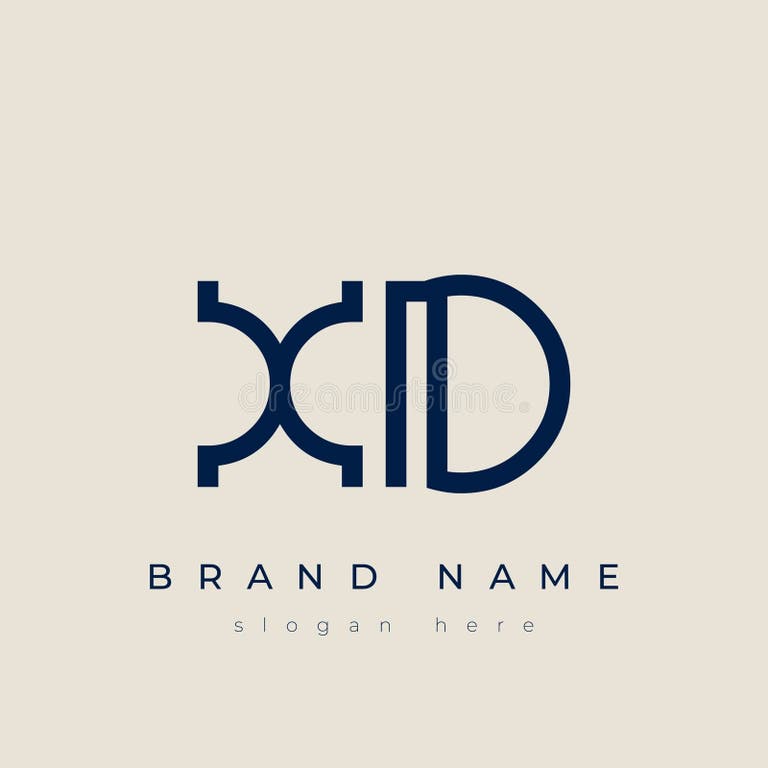 XD Alphabet Letter Icon Logo Stock Vector - Illustration of alphabet ...