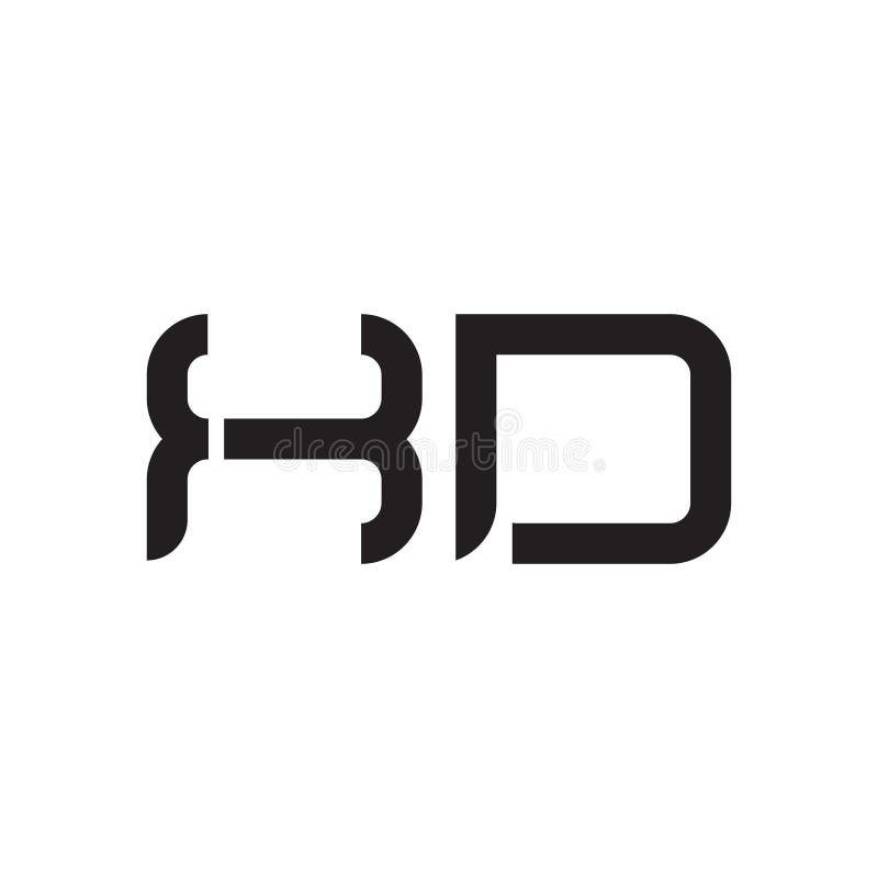 Xd Initial Letter Vector Logo Icon Stock Vector - Illustration of ...