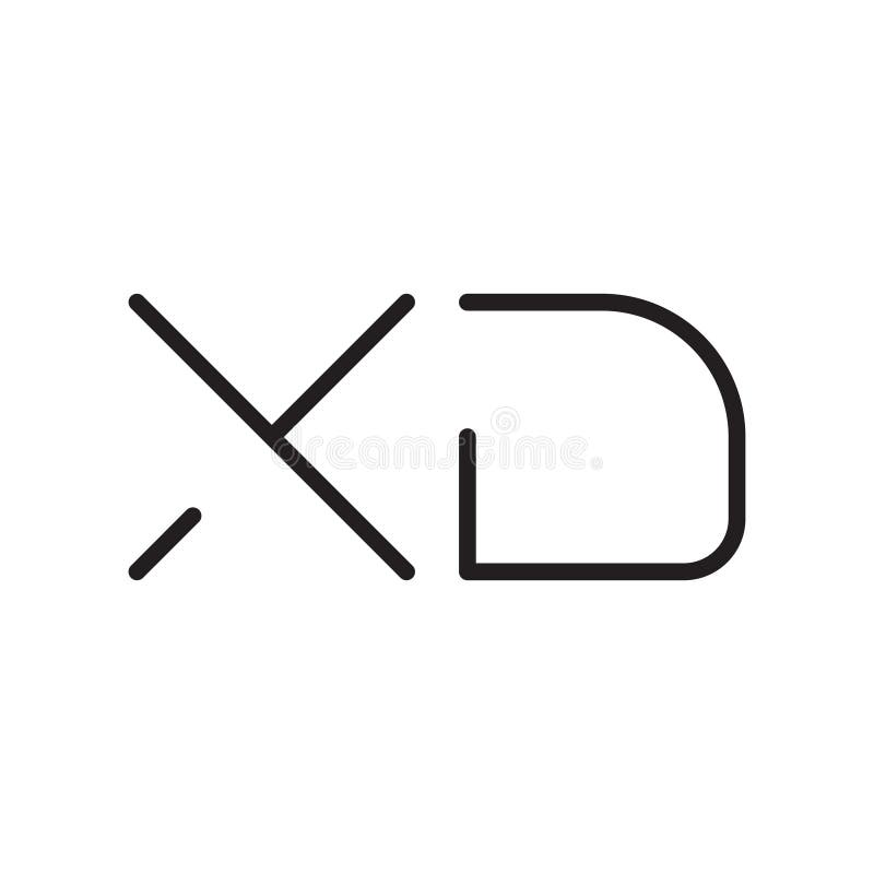Xd Initial Letter Vector Logo Icon Stock Vector - Illustration of ...