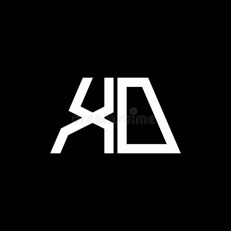 XD Logo Abstract Monogram Isolated on Black Background Stock Vector ...