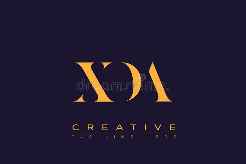 Xda Abstract Letter Logo Design Stock Illustrations – 19 Xda Abstract ...