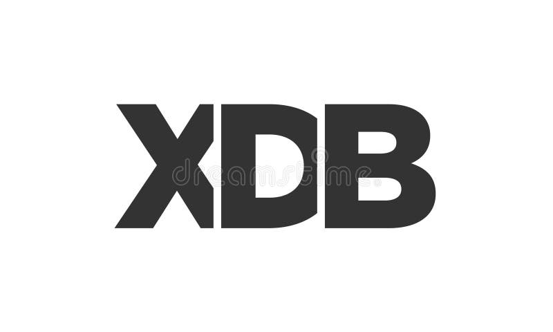 XDB Logo Design Template with Strong and Modern Bold Text. Initial ...