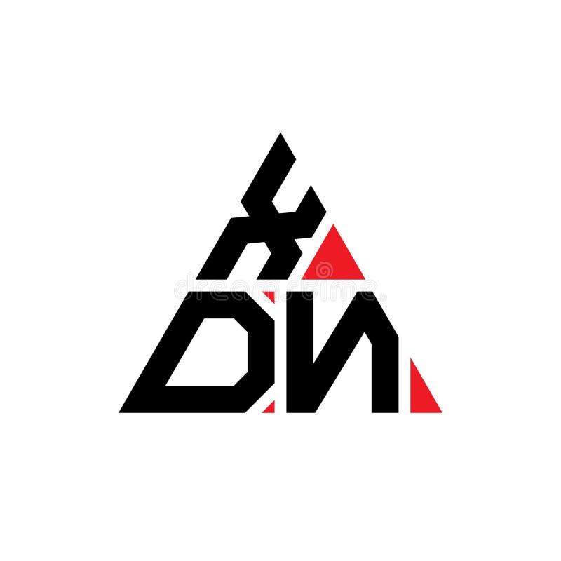 XDN Triangle Letter Logo Design with Triangle Shape. XDN Triangle Logo ...