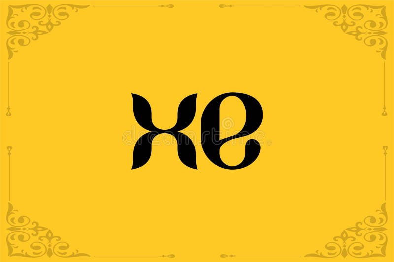 XE abstract luxury logo stock vector. Illustration of wedding - 362196500