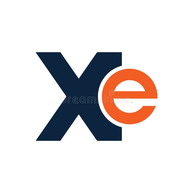 XE letter logo stock vector. Illustration of corporate - 321574287