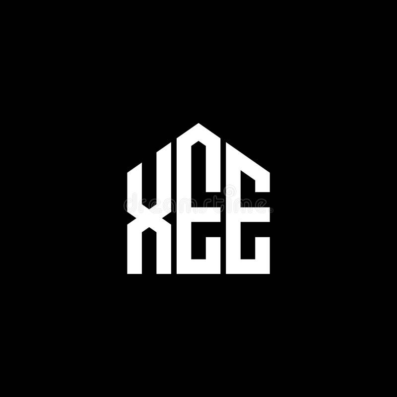 XEE Letter Logo Design on BLACK Background. XEE Creative Initials ...