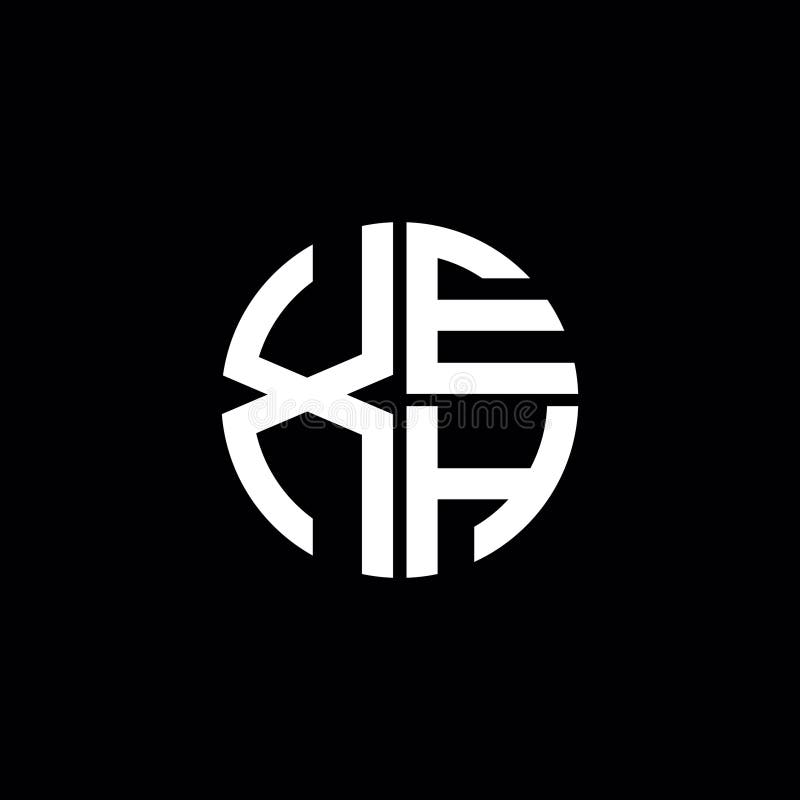 XEH Logo XEH Icon XEH Monogram XEH Letter Minimalist Circle Flat Unique ...