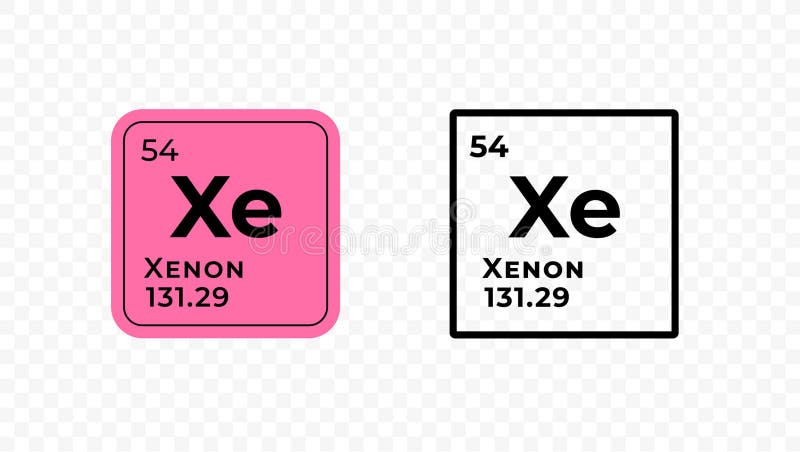 Xenon, Chemical Element of the Periodic Table Vector Stock Vector ...