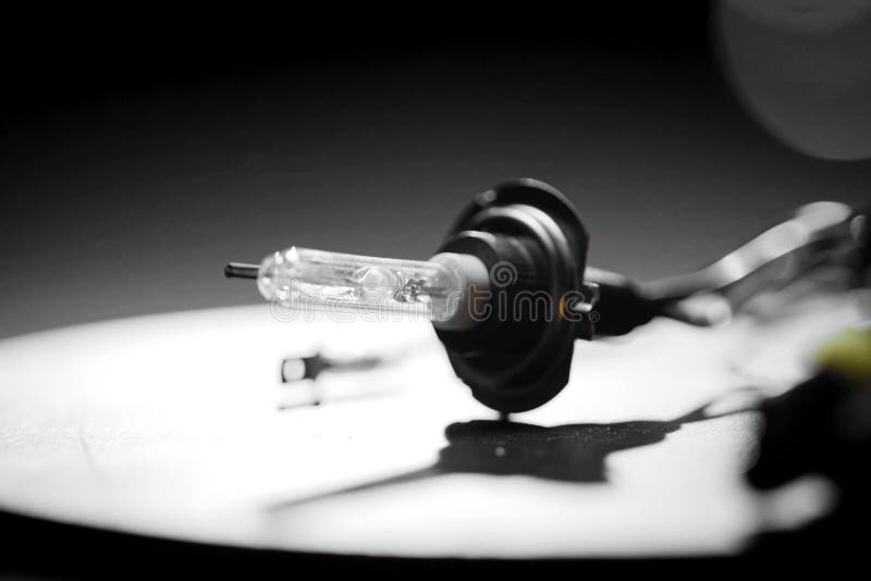 Xenon Lamp on the Table. Appearance of a Xenon Lamp Stock Photo - Image ...
