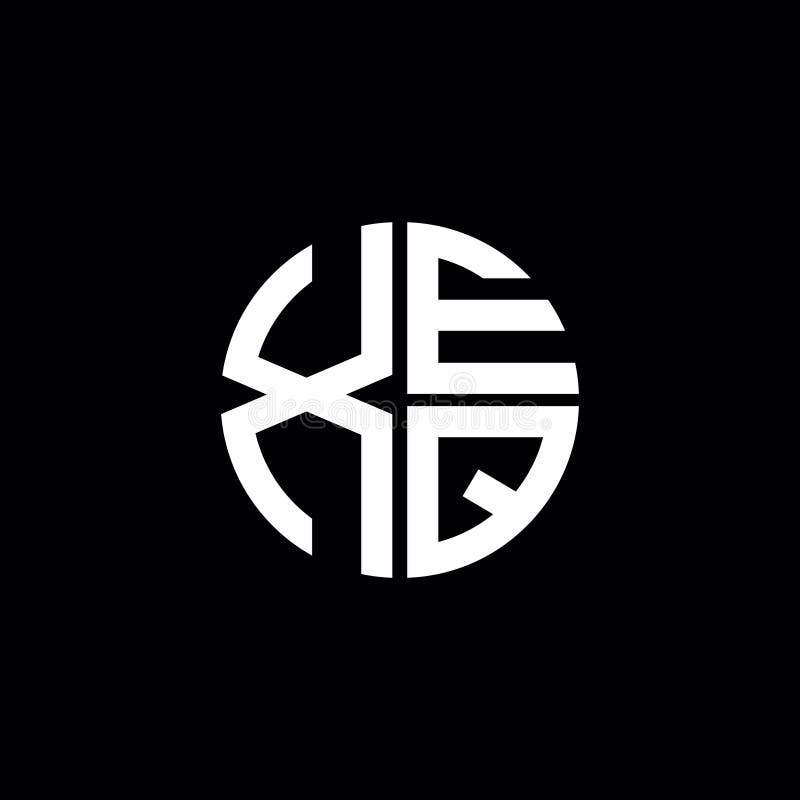 XEQ Logo XEQ Icon XEQ Monogram XEQ Letter Minimalist Circle Flat Unique ...